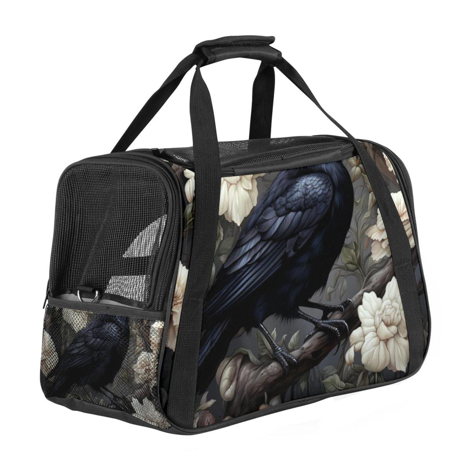 Crow Premium Fabric Pet Carrier Bag - 900D Oxford Cloth, Sherpa Base ...