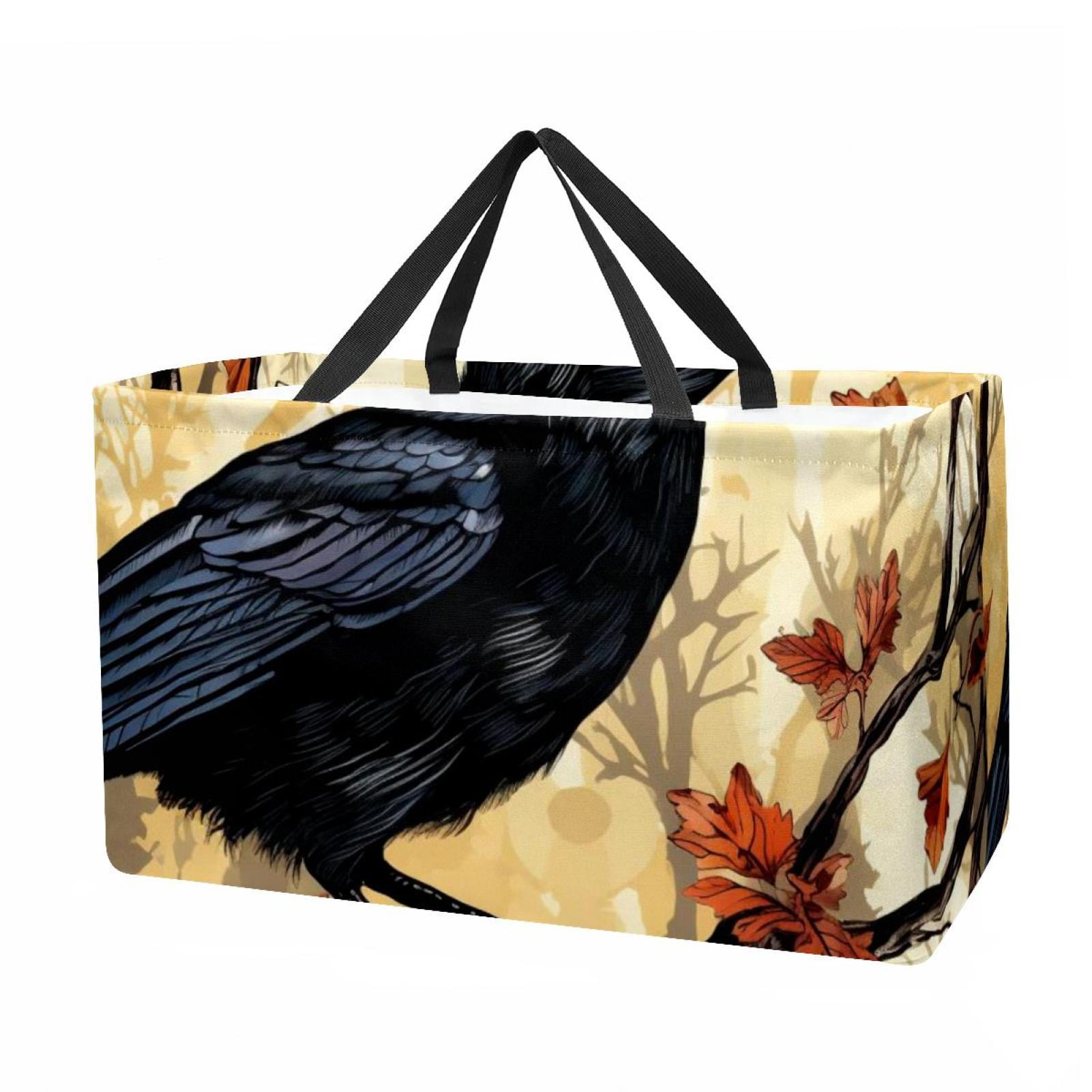 Crow Premium Oxford Cloth Shopping Bags: Reusable, Foldable, and ...
