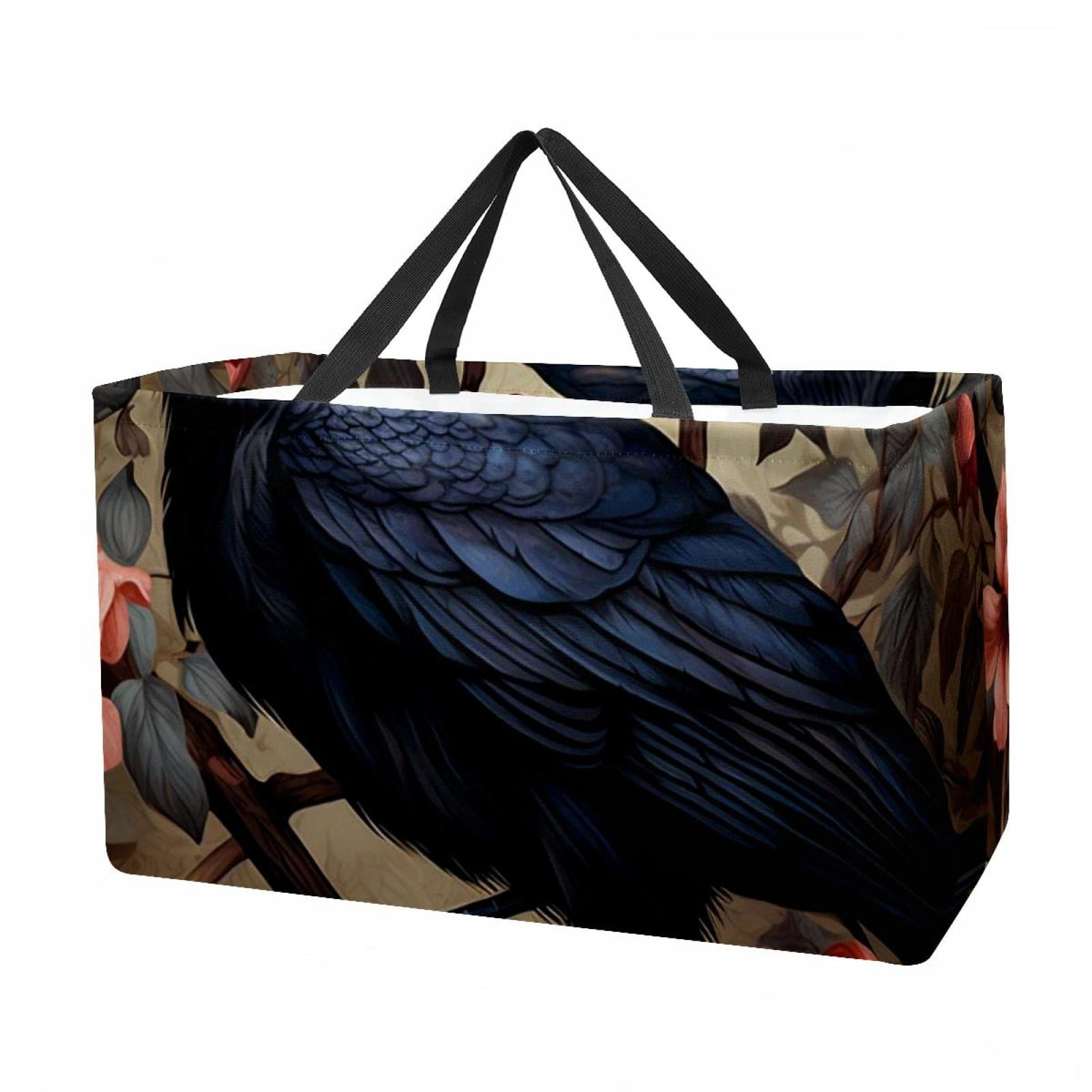 Crow Premium Oxford Cloth Shopping Bags: Reusable, Foldable, and ...