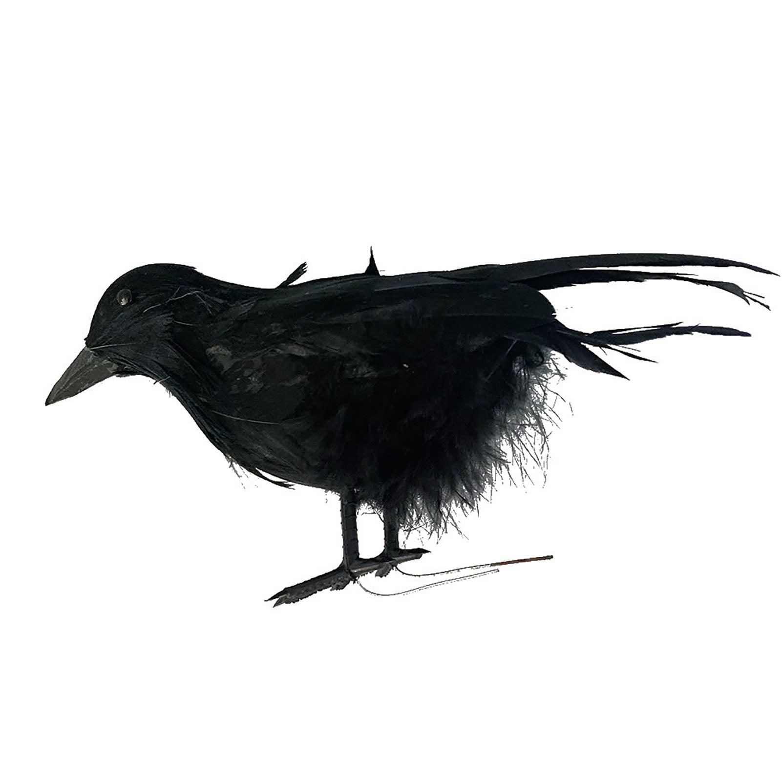 Crow Prop Handmade Raven Shape Black Stand Fly Crows Prop for Outdoor ...