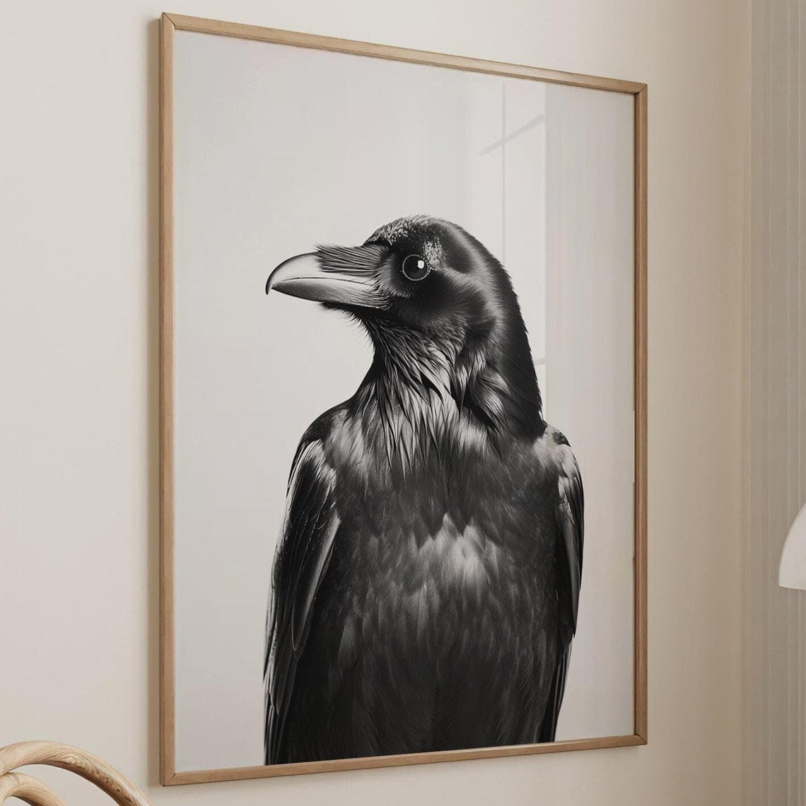 Crow Raven Bird Fashion Magazine Inspired Poster Animal Portrait ...