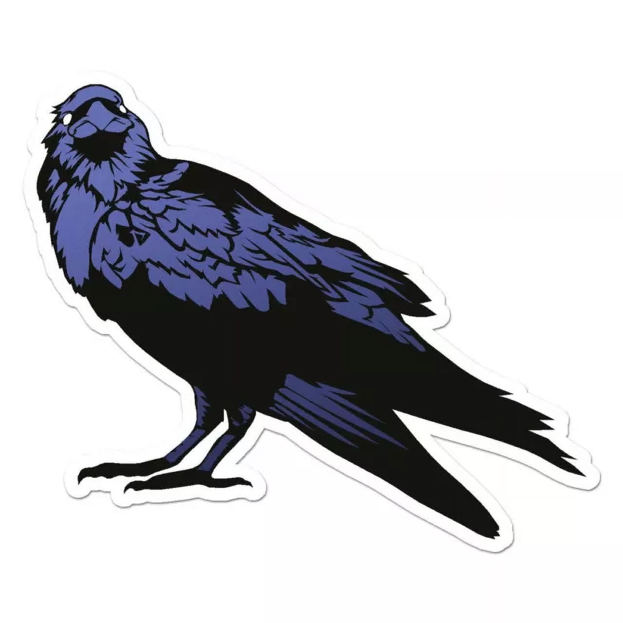 Crow Raven Sticker Phone Decal Water Bottle Stickers Car Decals, Laptop ...