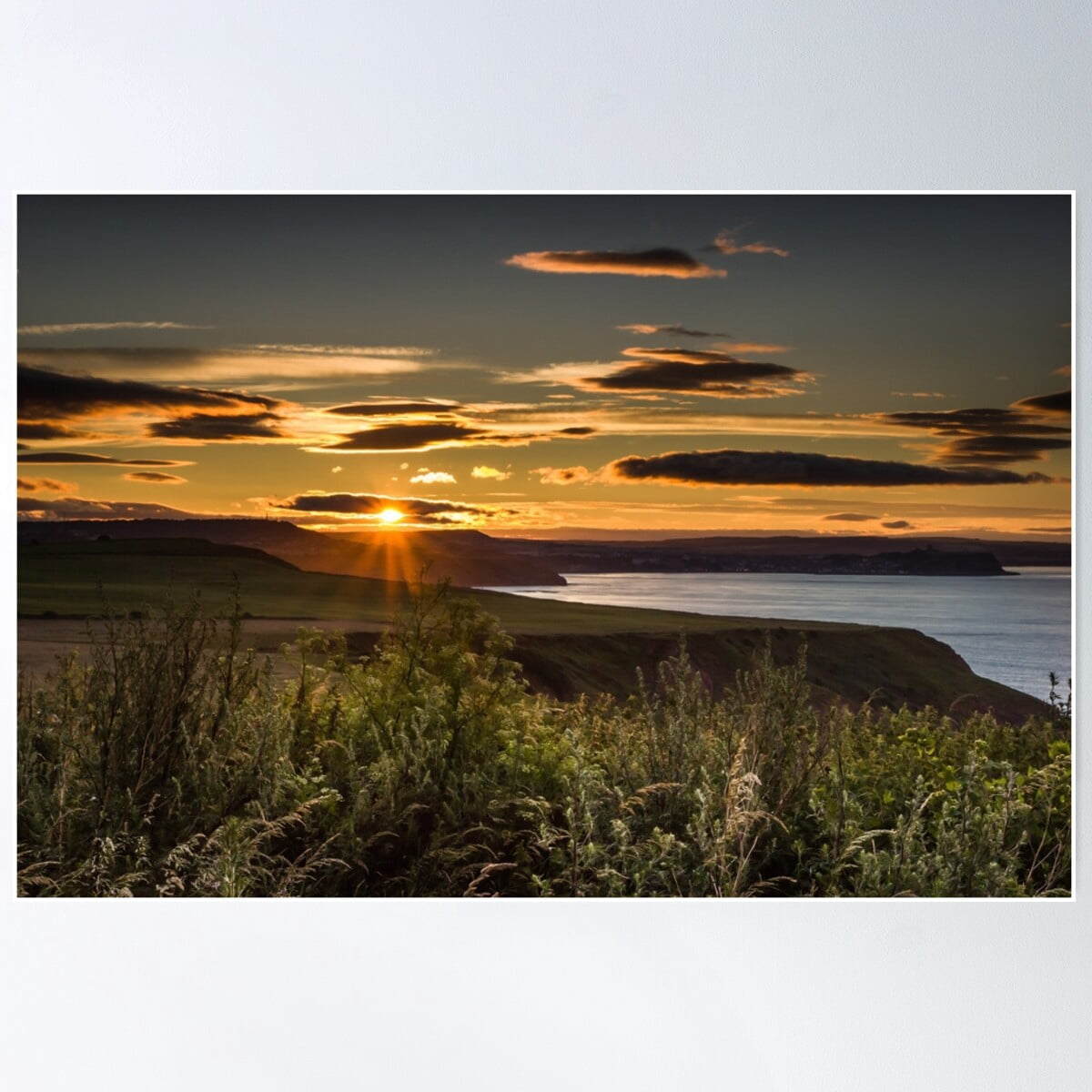 Crow'S Nest Sunset Poster Wall Art, Modern Wall Decor For Living Room ...