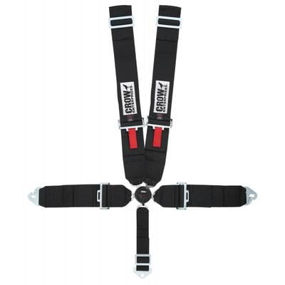 Crow Safety Gear 11144, Kam Lock Lap Belt 5-Way Black Floor Mount ...
