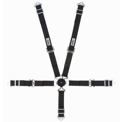 Crow Safety Gear 11174A, 5-Pt Harness 2In Cam Lock Blk Pull Up ...