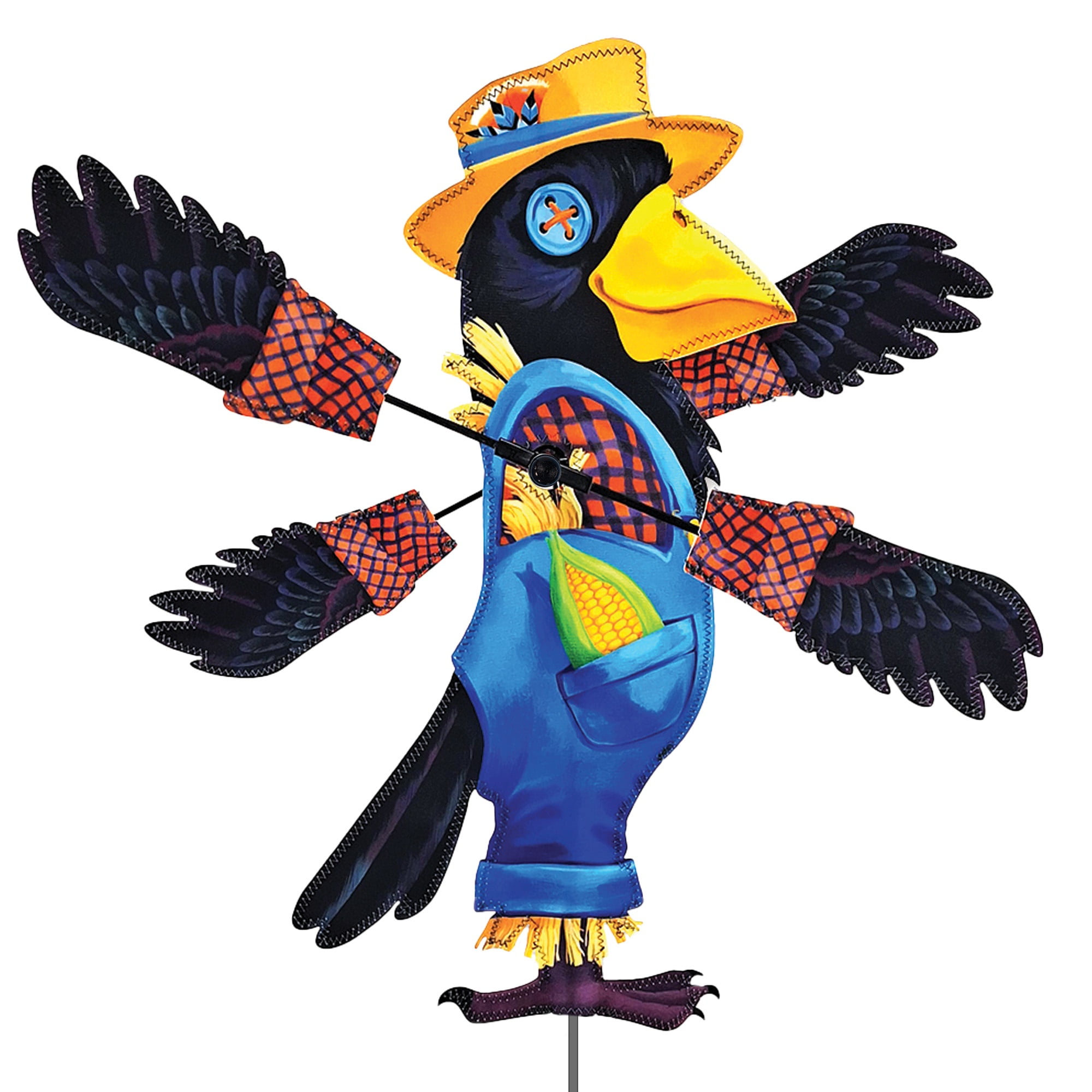 Crow Scarecrow Whirligig Wind Spinner - Walmart.com