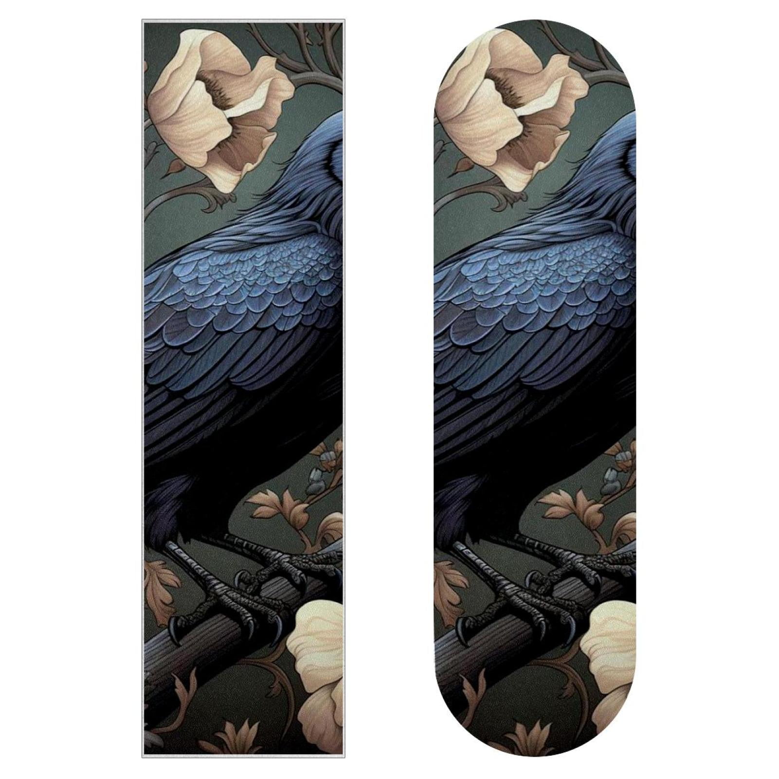 Crow Skateboard Stickers Pack of Two Emery PVC 8.8x32.6in/22.4x83 cm ...