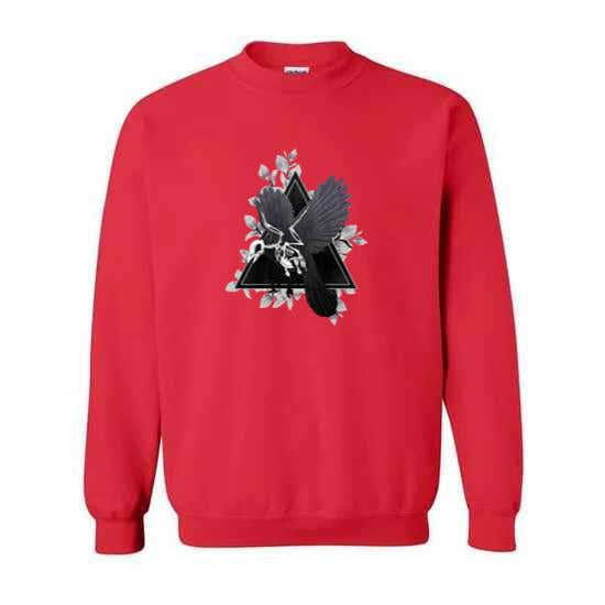 Crow Skeleton Macabre Bird Design Unisex Sweatshirt Gothic Art up to ...