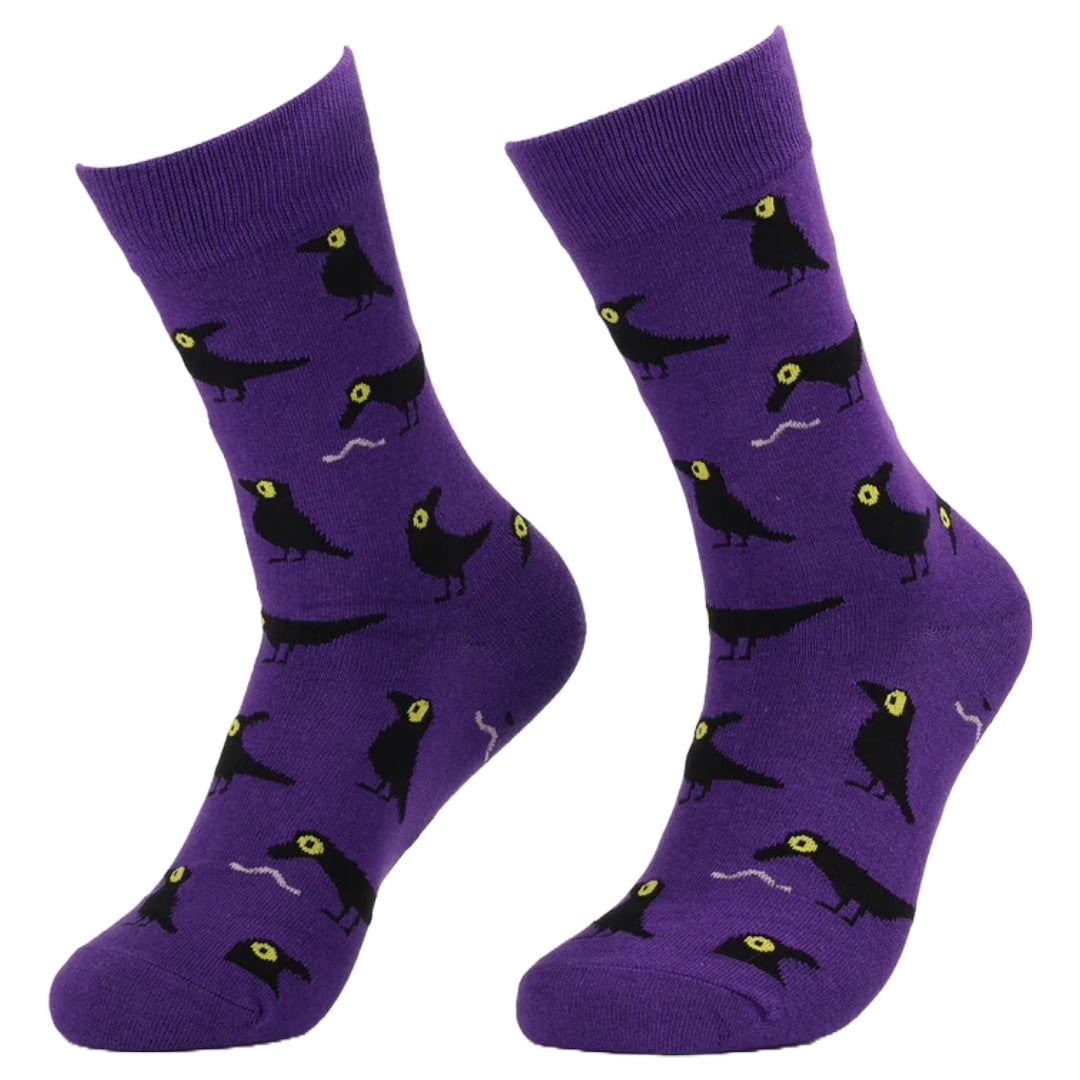 Crow Socks from the Sock Panda (Adult Medium - Women's Shoe Sizes 5-10 ...