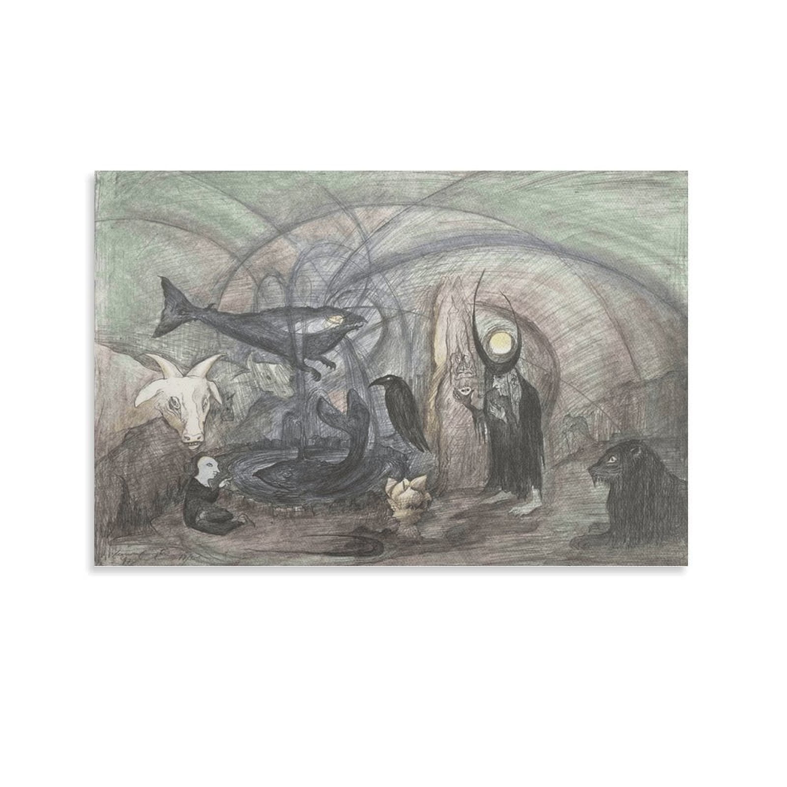 Crow Soup 1997 by Leonora Carrington Painting Picture Print Wall Art ...