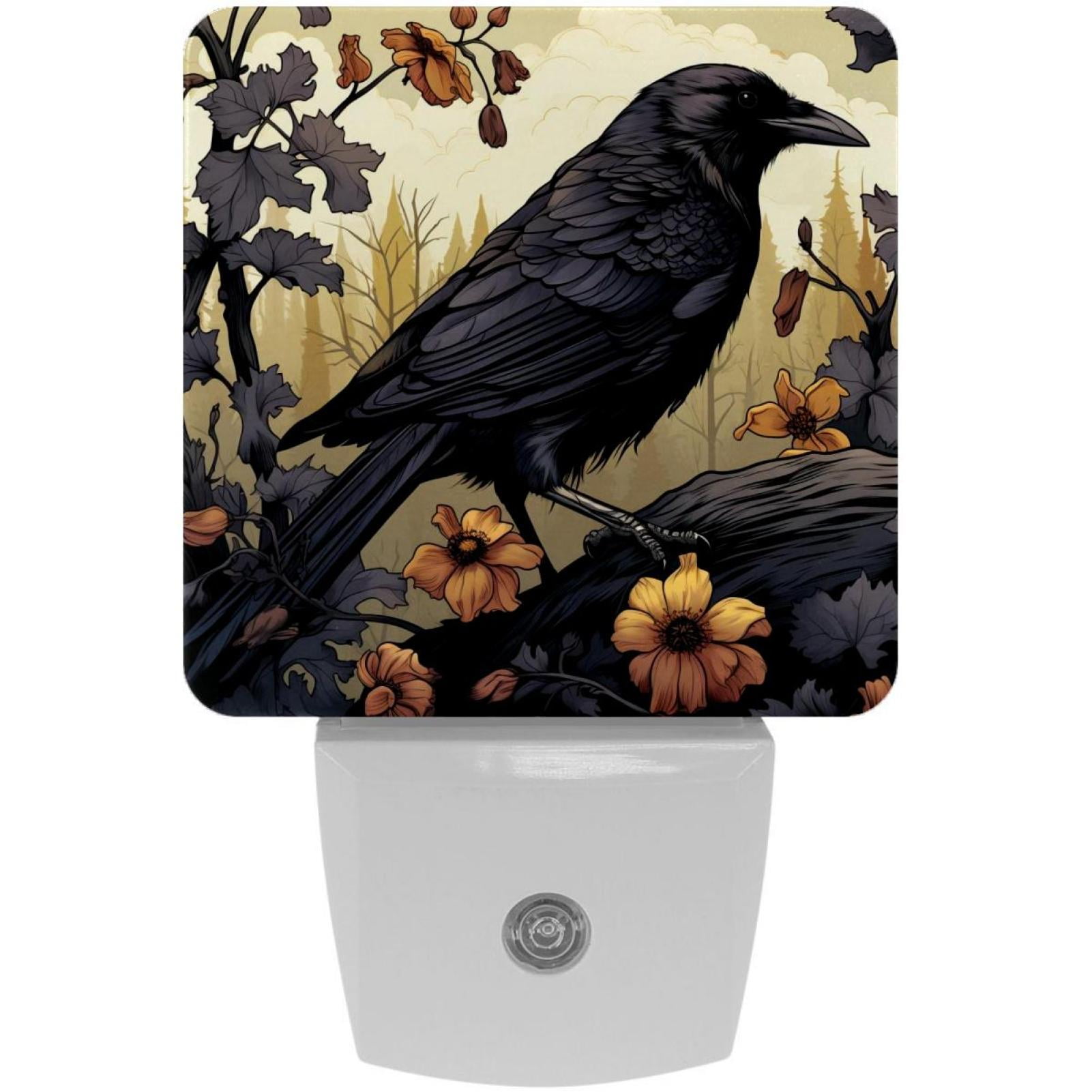 Crow Square LED Night Lights - Small, Portable, and Energy-Efficient ...