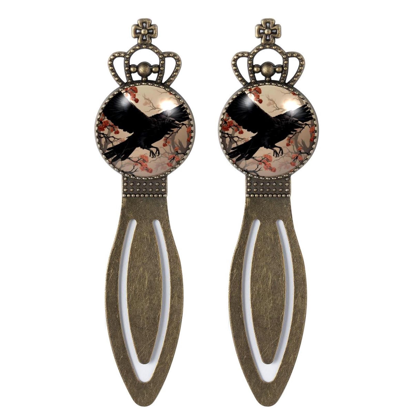 Crow Stylish Copper Crown Bookmarks for Readers and Book Lovers - Great ...