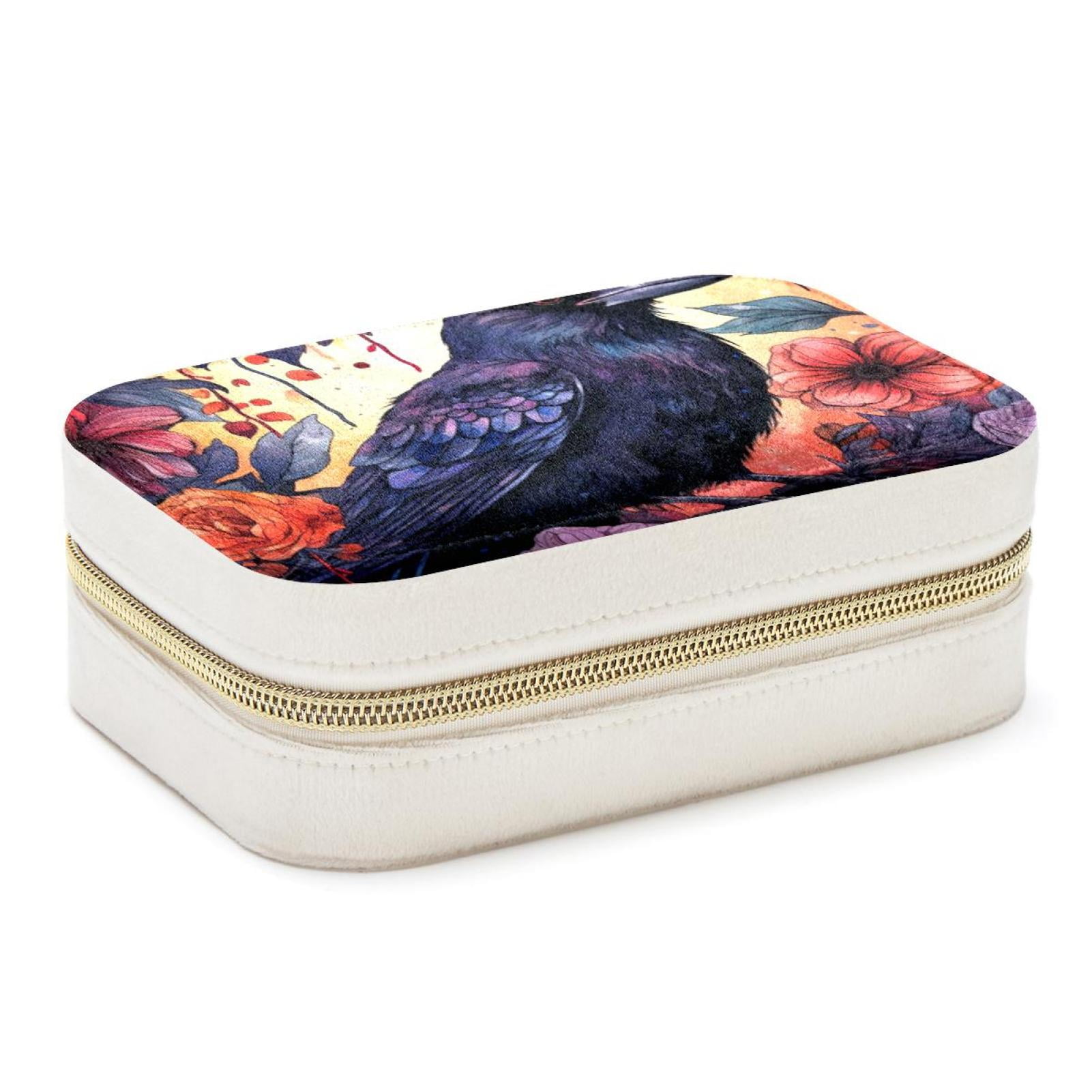 Crow Travel Organizer: Velvet Portable Necklace Organizer with ...