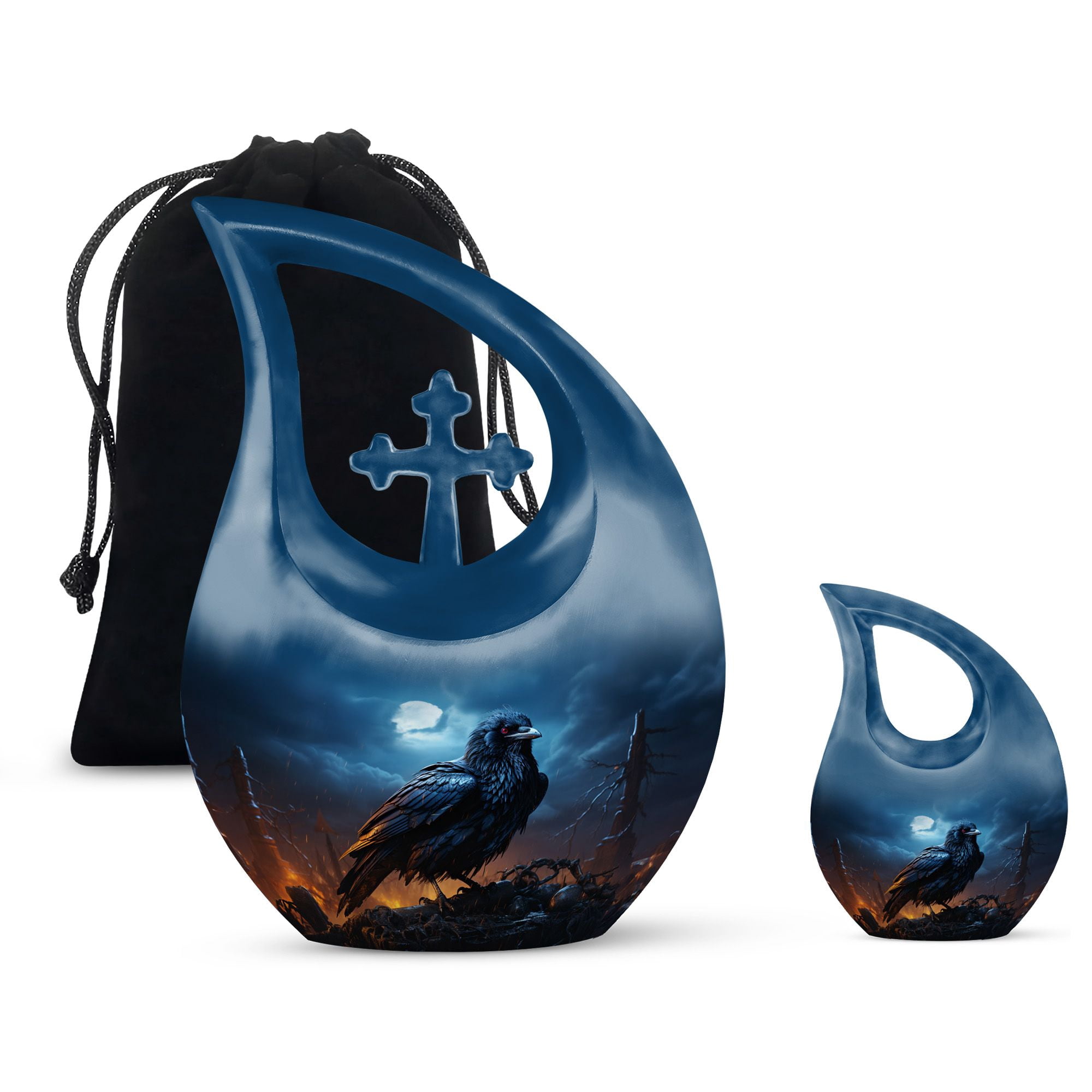 Crow Urn - Urns For Cremation Ashes - Urn For Ashes For Women - Human ...