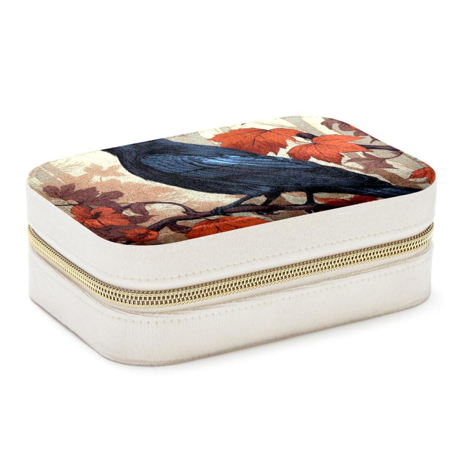 Crow Velvet Portable Jewelry Organizer Stand with Removable Compartment ...