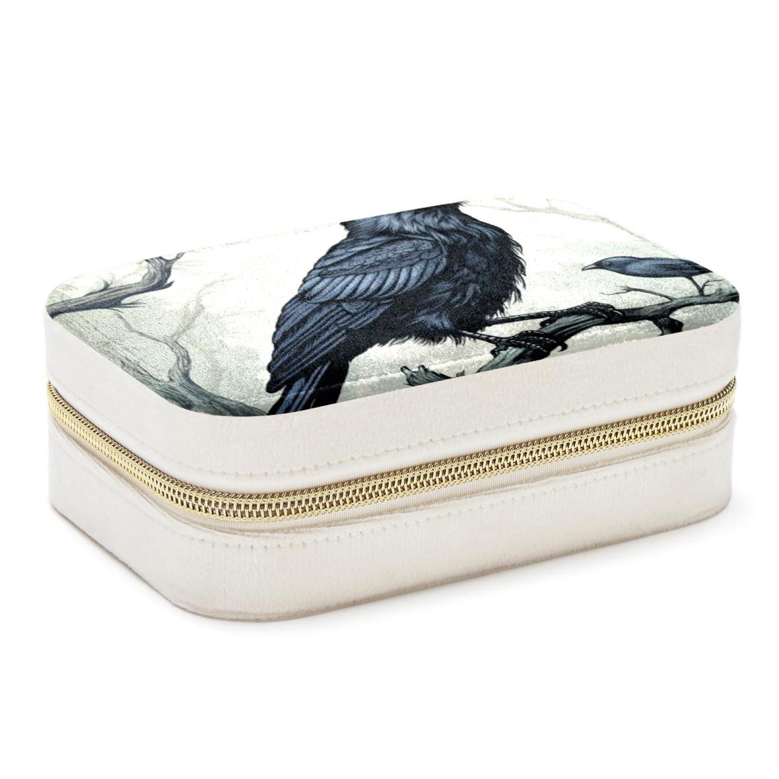 Crow Velvet Portable Jewelry Organizer Stand with Removable Compartment ...