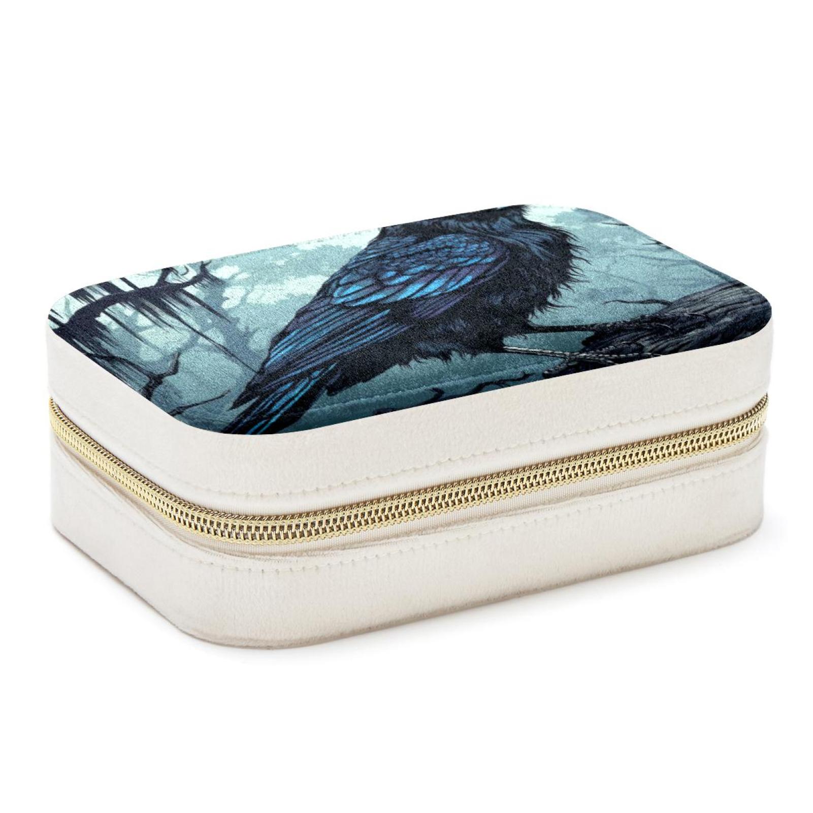 Crow Velvet Portable Travel Organizer with Removable Compartment - Gift ...
