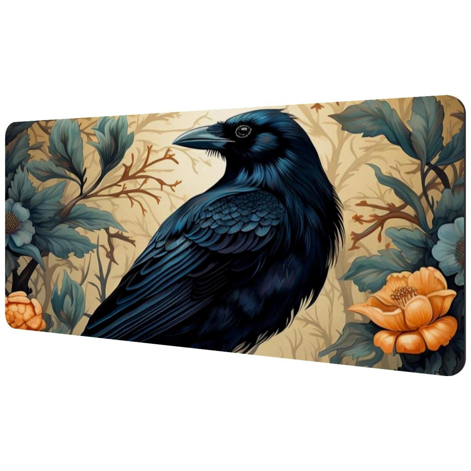 Crow Vintage Mouse Pad, Large Mousepad for Office Home Laptop, Non-Slip ...