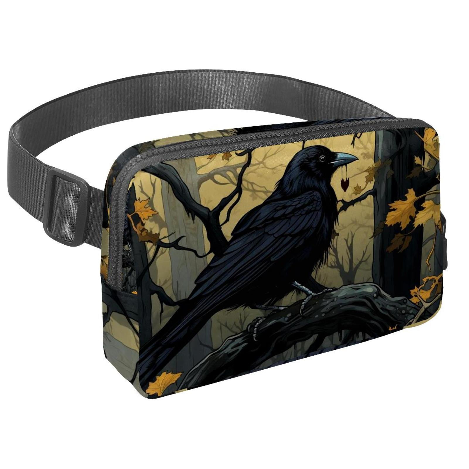 Crow Waist Bag Sling Bag Lightweight Adjustable Extension Strap Unisex ...