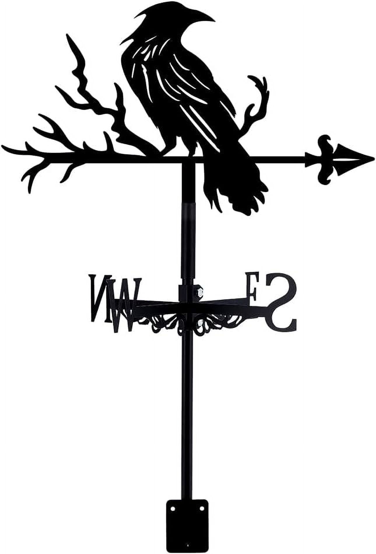 Crow Weather Vane Weather Vanes Animal Weathervane Roof Mount Wind Vane ...