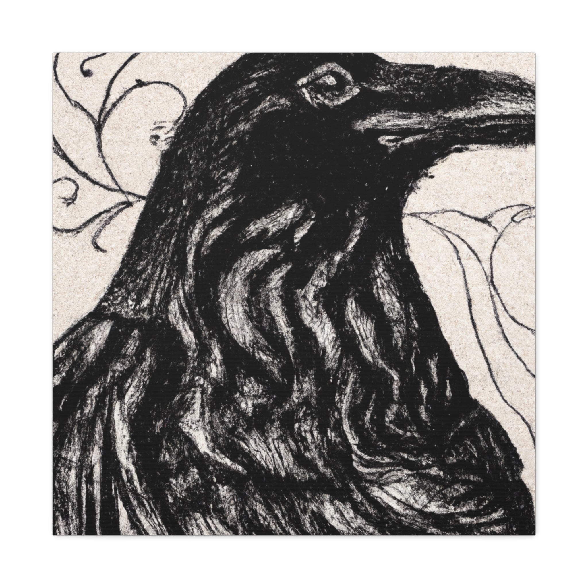 Crow in Rococo Style - Canvas - Walmart.com