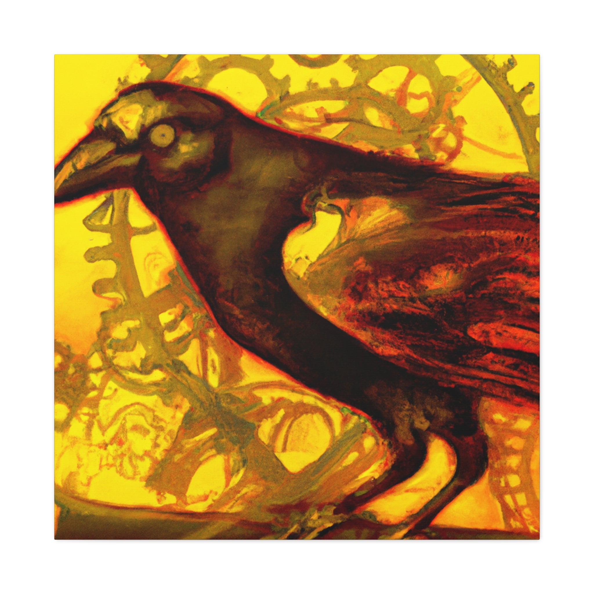 "Crow in Steampunk Dream" - Canvas - Walmart.com