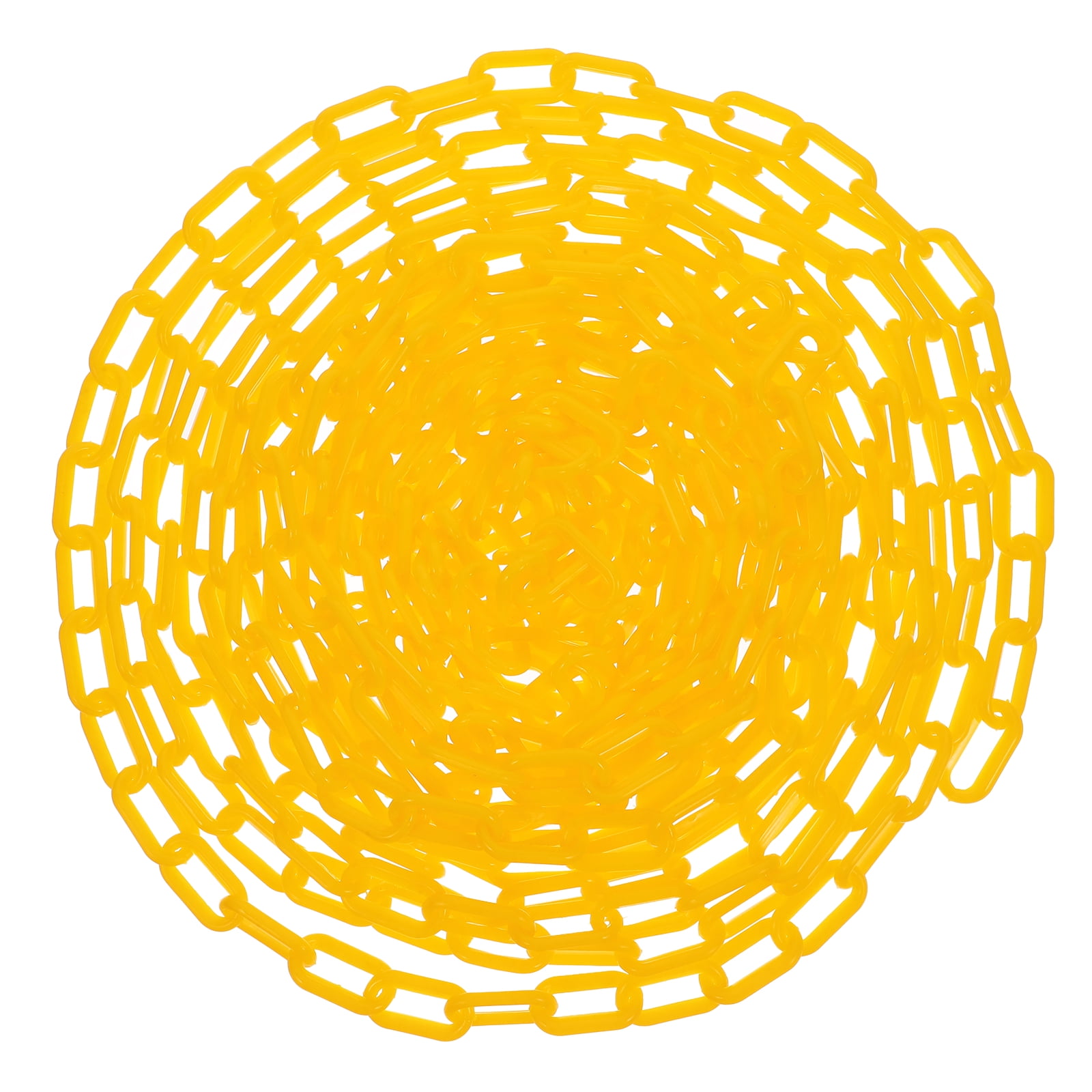FONDOTIN Yellow Plastic Safety Chain Barrier Chain for Road, Parking ...