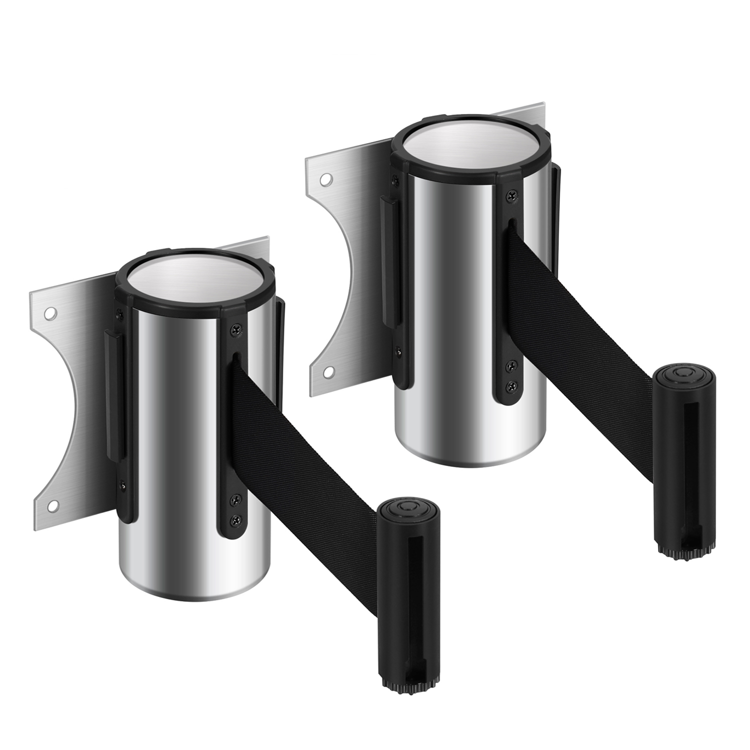 Crowd Control Retractable Belt Barrier - 10Ft 3m Wall Mounted Safety ...