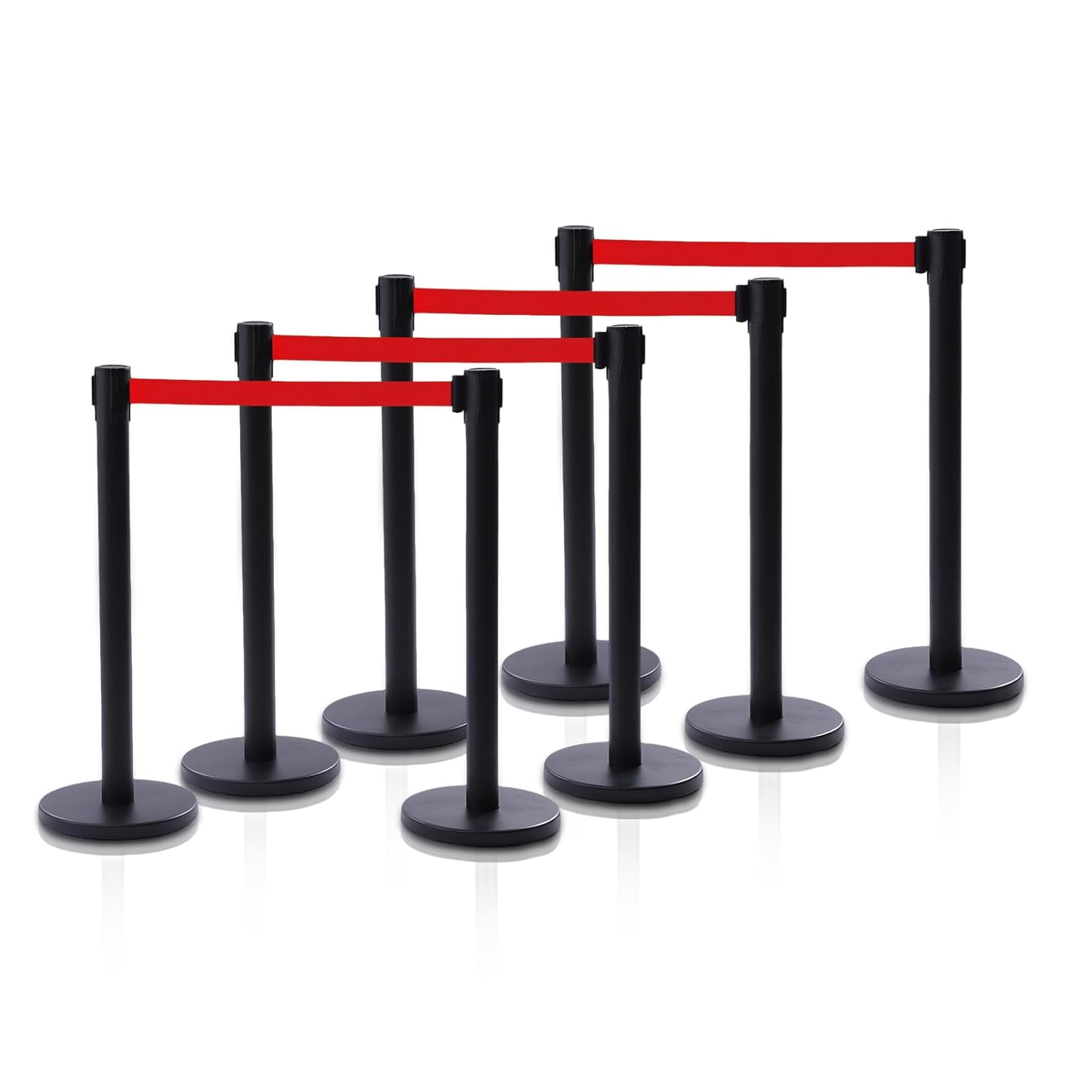 Crowd Control Stanchion Set,Stanchions with Retractable Belts in 6.6 ft ...