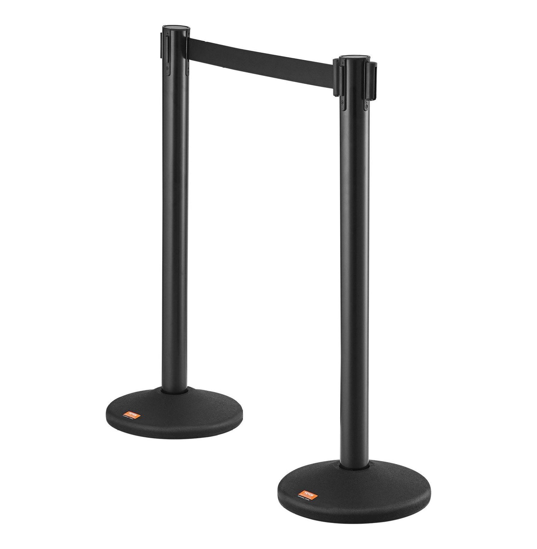 Crowd Control Stanchions, 2-Pack Crowd Control Barriers with 6.5FT ...