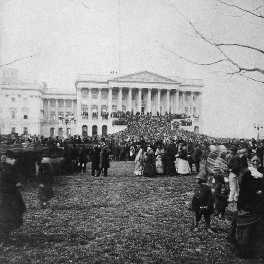 Crowd On The Lawn Of The Senate Wing Of The U.S. Capitol At Rutherford ...
