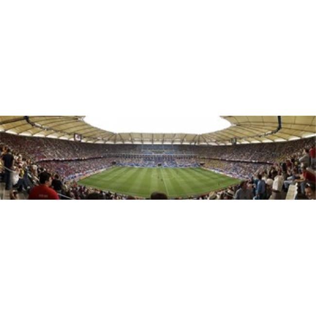 Crowd in a stadium to watch a soccer match, Hamburg, Germany Poster ...