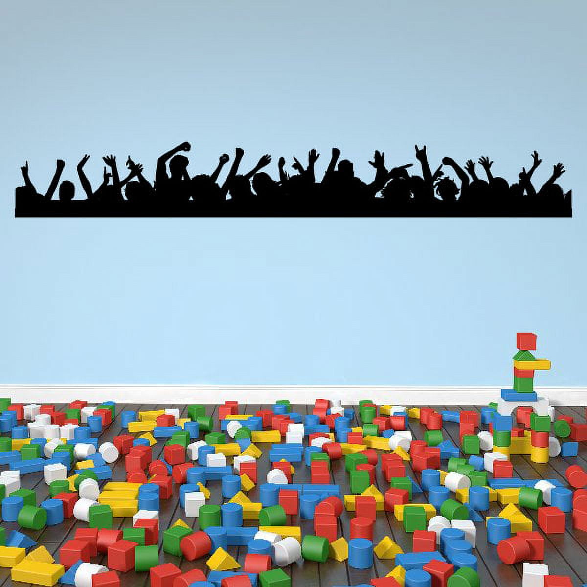 Crowd of Concert Fans Sticker - 36 Inches - Walmart.com