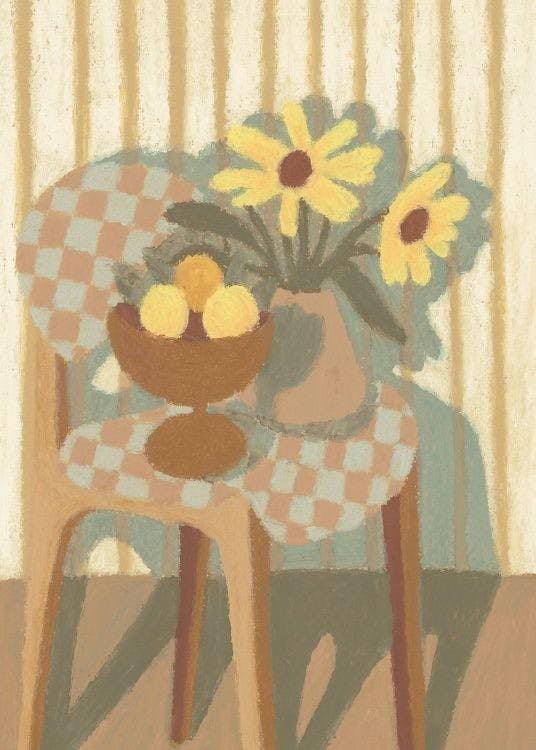 Crowded Chair Print Wall Art, Modern Wall Decor For Living Room Bedroom ...