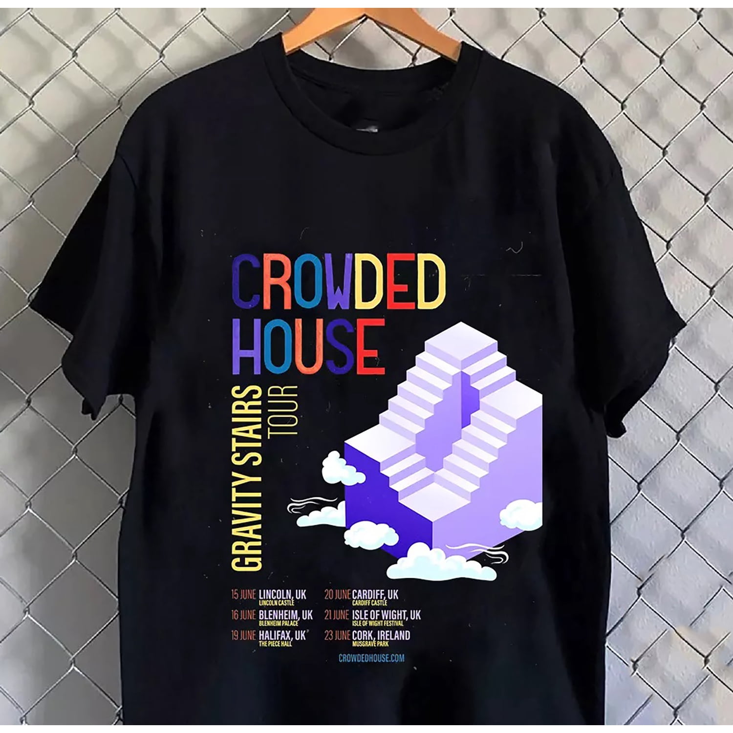 Crowded House Gravity Stairs Tour T Shirt Full Size - Walmart.com
