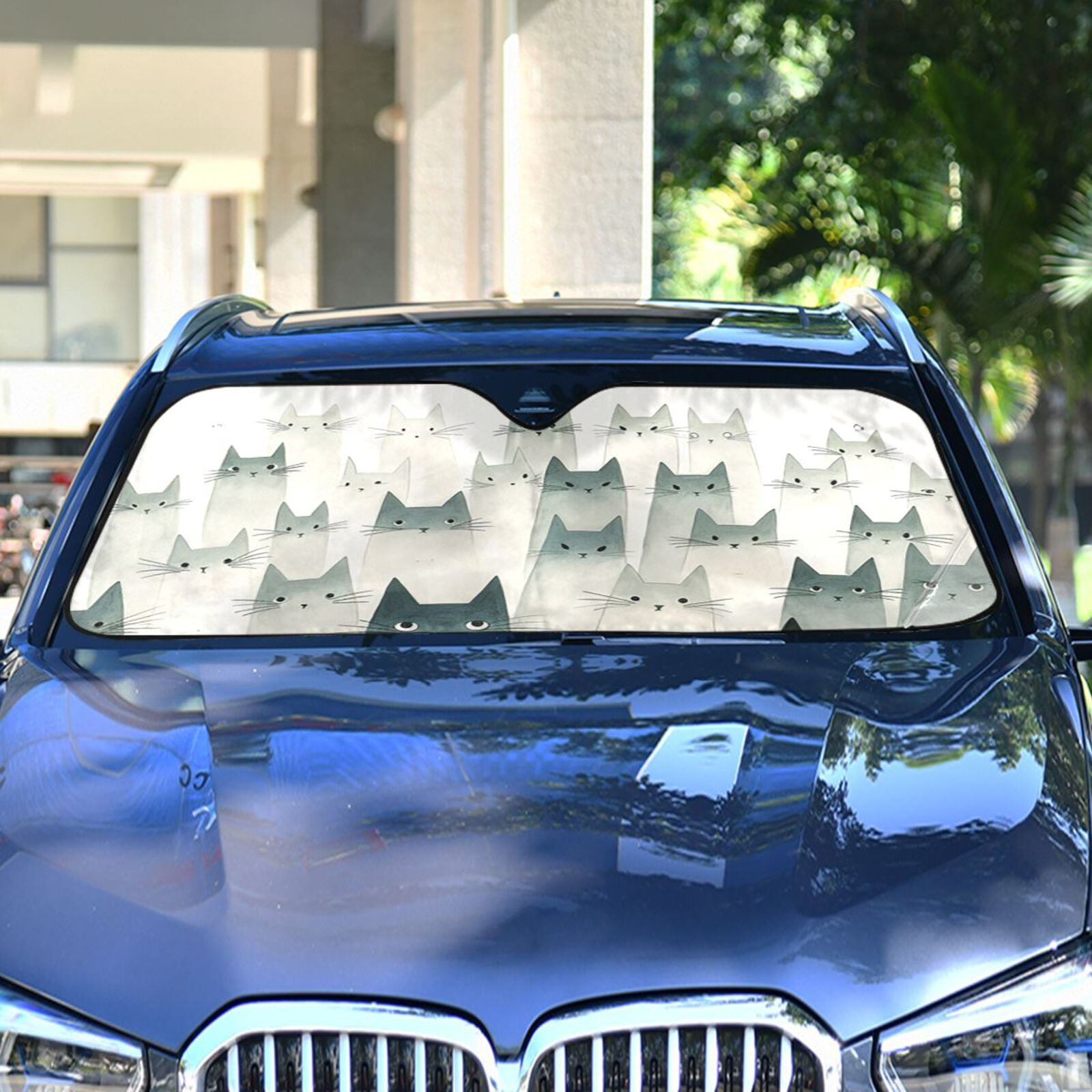 Crowds Of Cats Automotive Front Car Windshield Sun Shade Reflector ...
