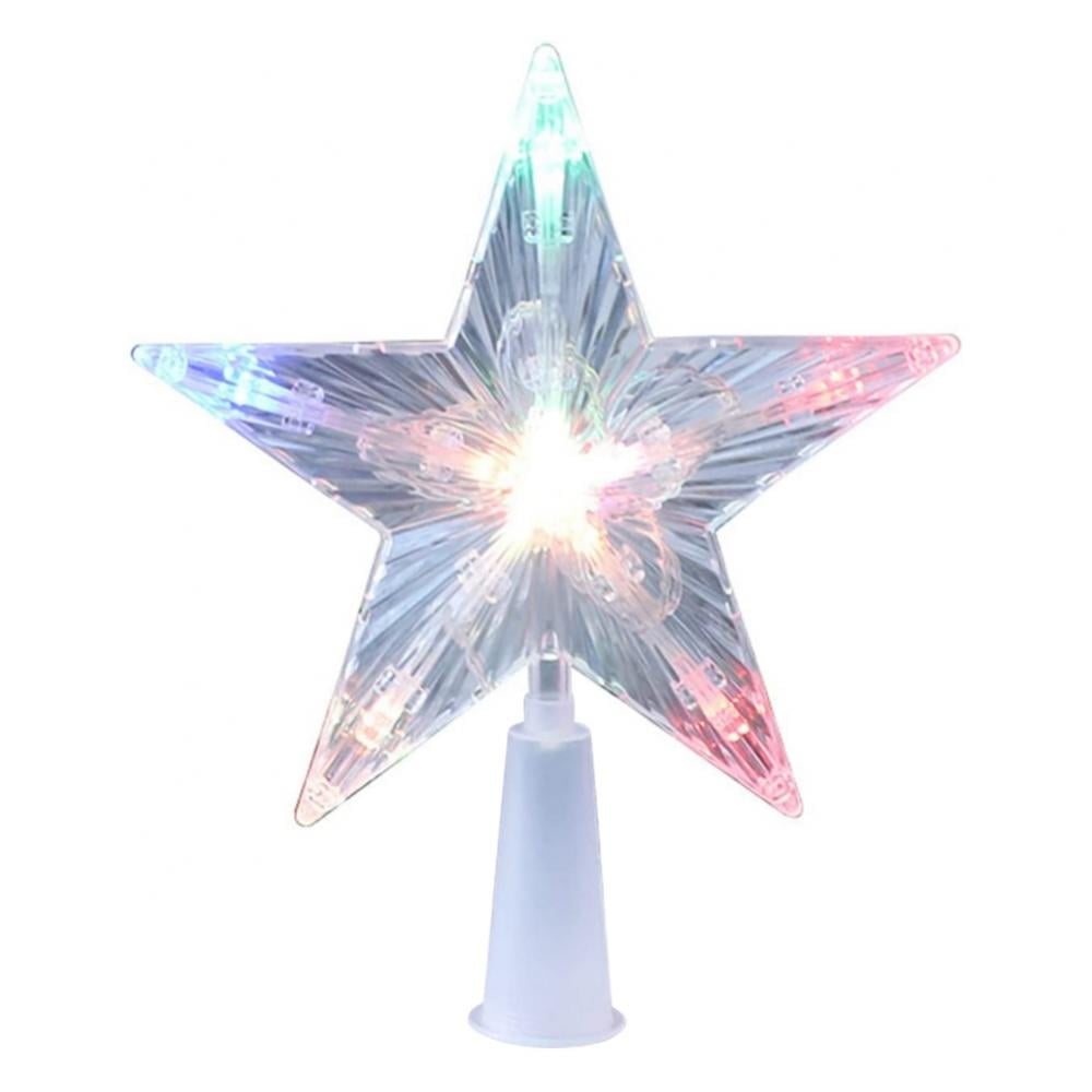 Crowdstage LED Light Up Christmas Star Tree Topper Treetop Star Light ...