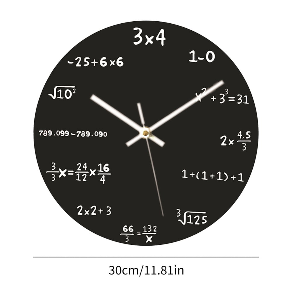 Crowdstage Maths Equation Clock Math Clock Modern Design for Classroom ...