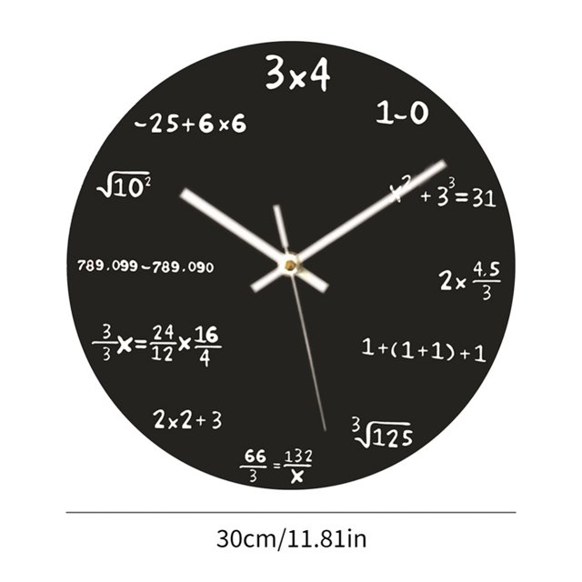 Crowdstage Maths Equation Clock Math Clock Modern Design for Classroom ...