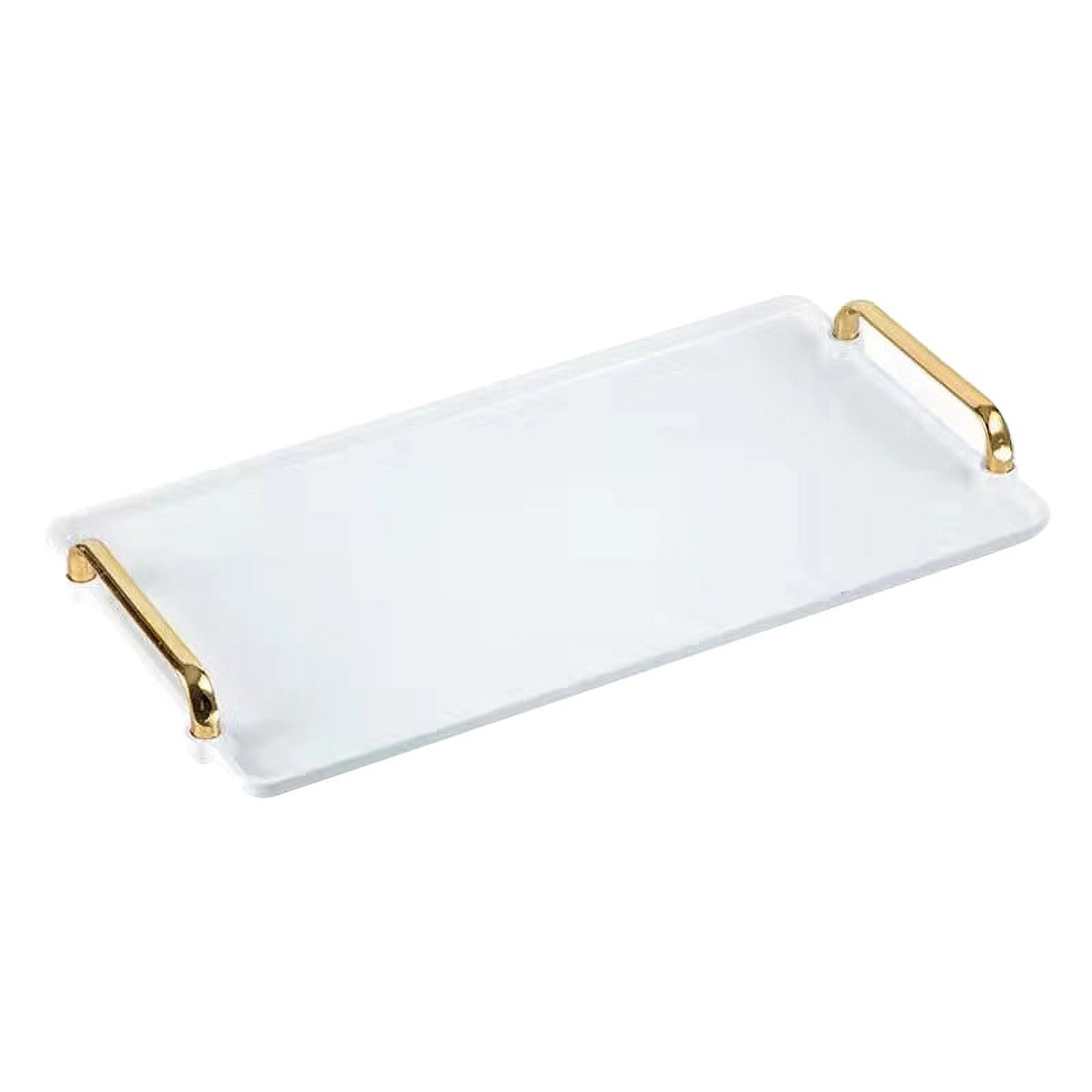 Crowdstar Table Tray Plastic Serving Trays - Modern Rectangular ...