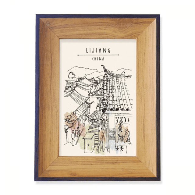 Crowed House Peaceful Life Lijiang China Photo Frame Exhibition Display ...