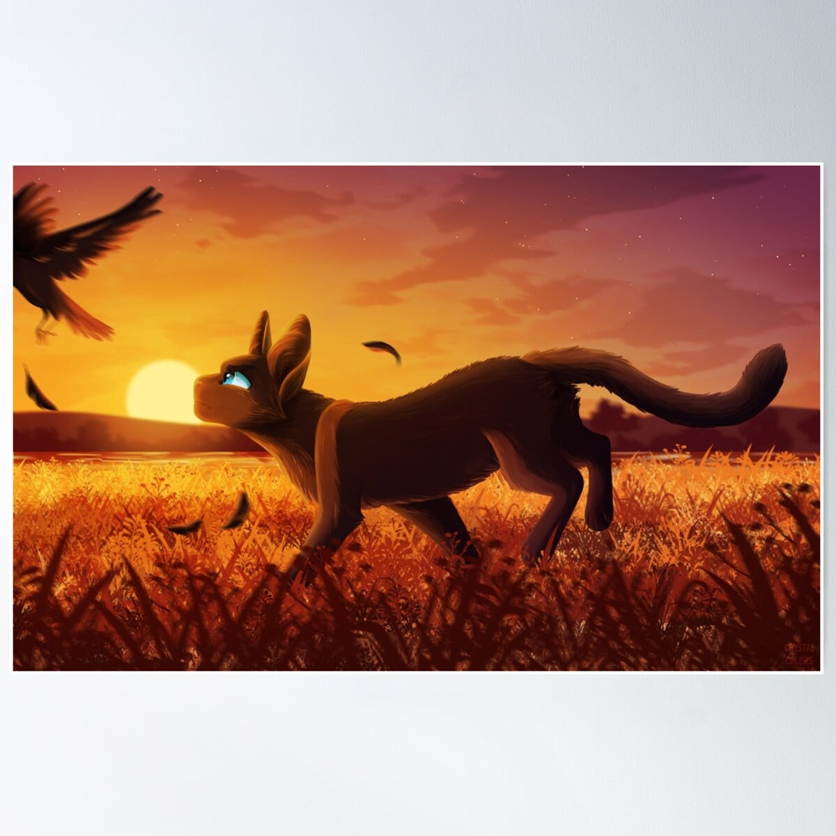Crowfeather Of Windclan Poster Wall Art, Modern Wall Decor For Living Room Bedroom, 16x24 ...