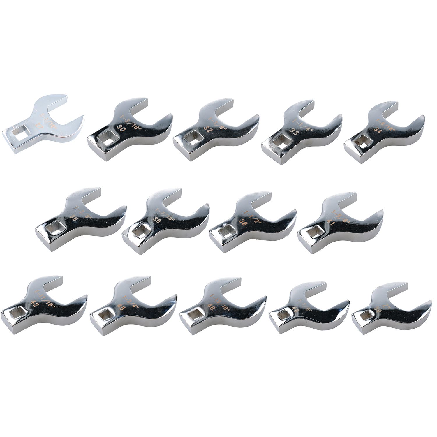Crowfoot Crowfeet Wrench Set Large Crows Feet Metric Sizes 27-50mm 1/2 ...
