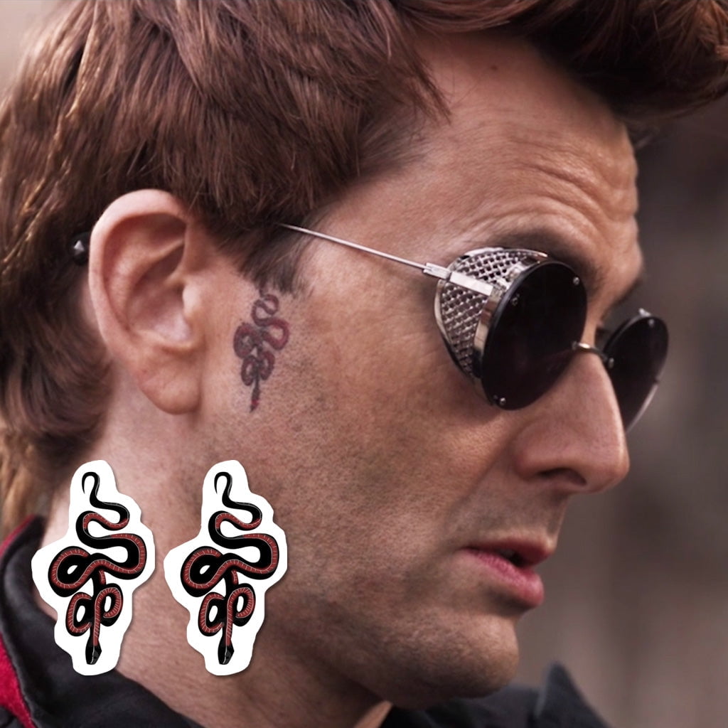 Crowley 'Good Omens' Snake Tattoo (Set of 2) - Walmart.com
