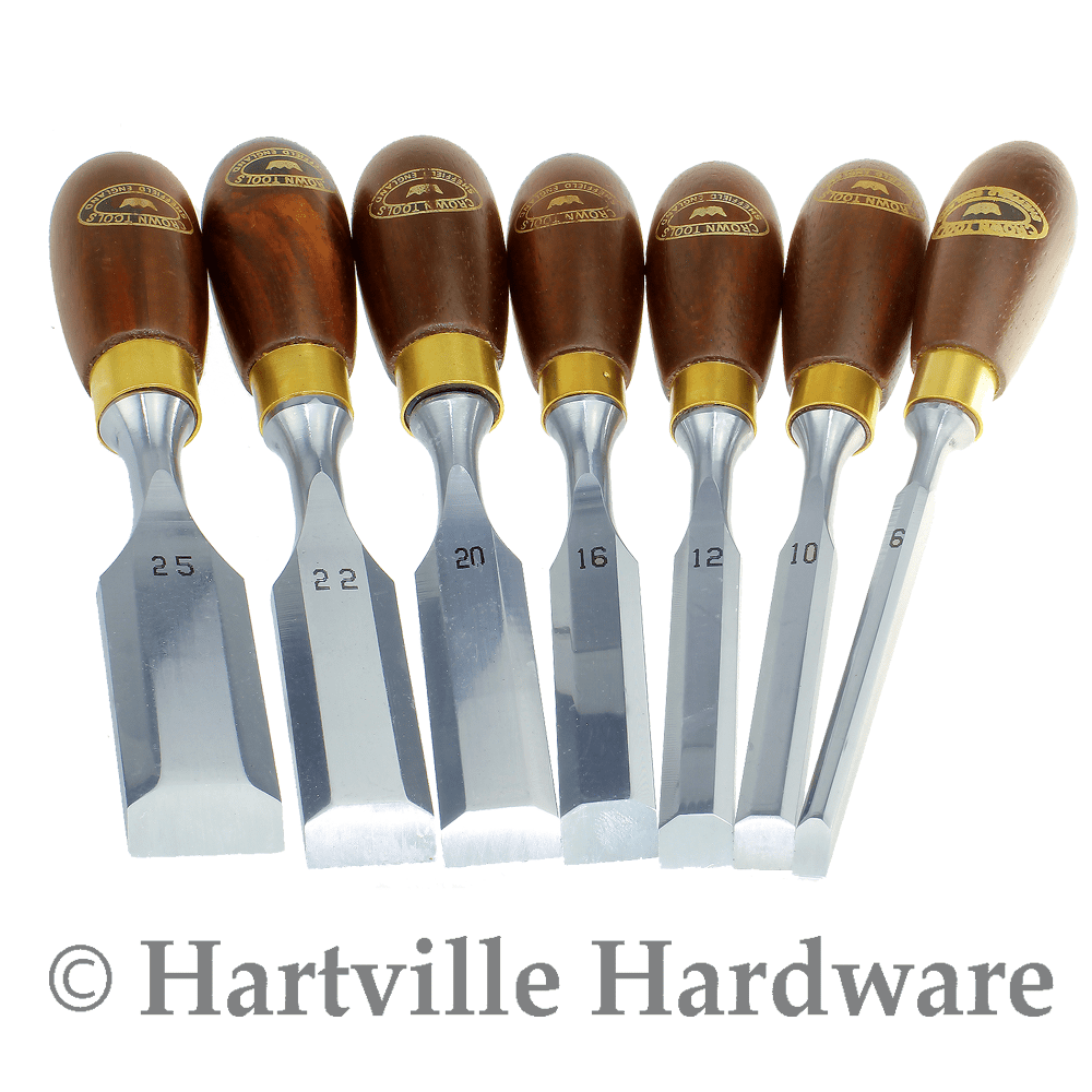 Crown 174RBX 7-Piece Butt Chisel Set - Walmart.com