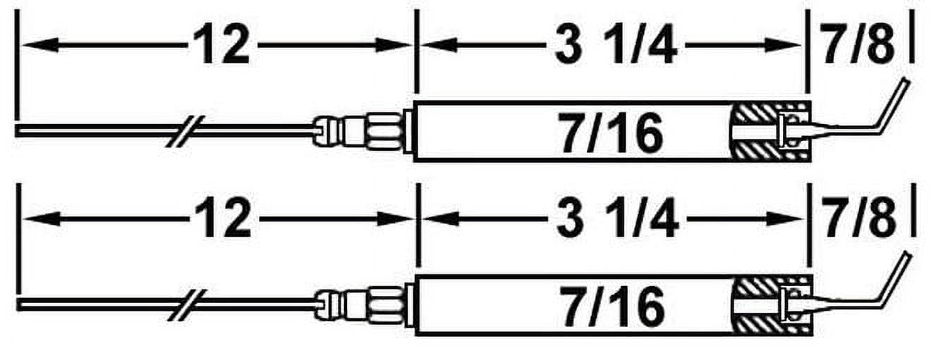 Crown 20781-02 Set Of Replacement Electrodes For Carlin 98-301CRD Oil ...