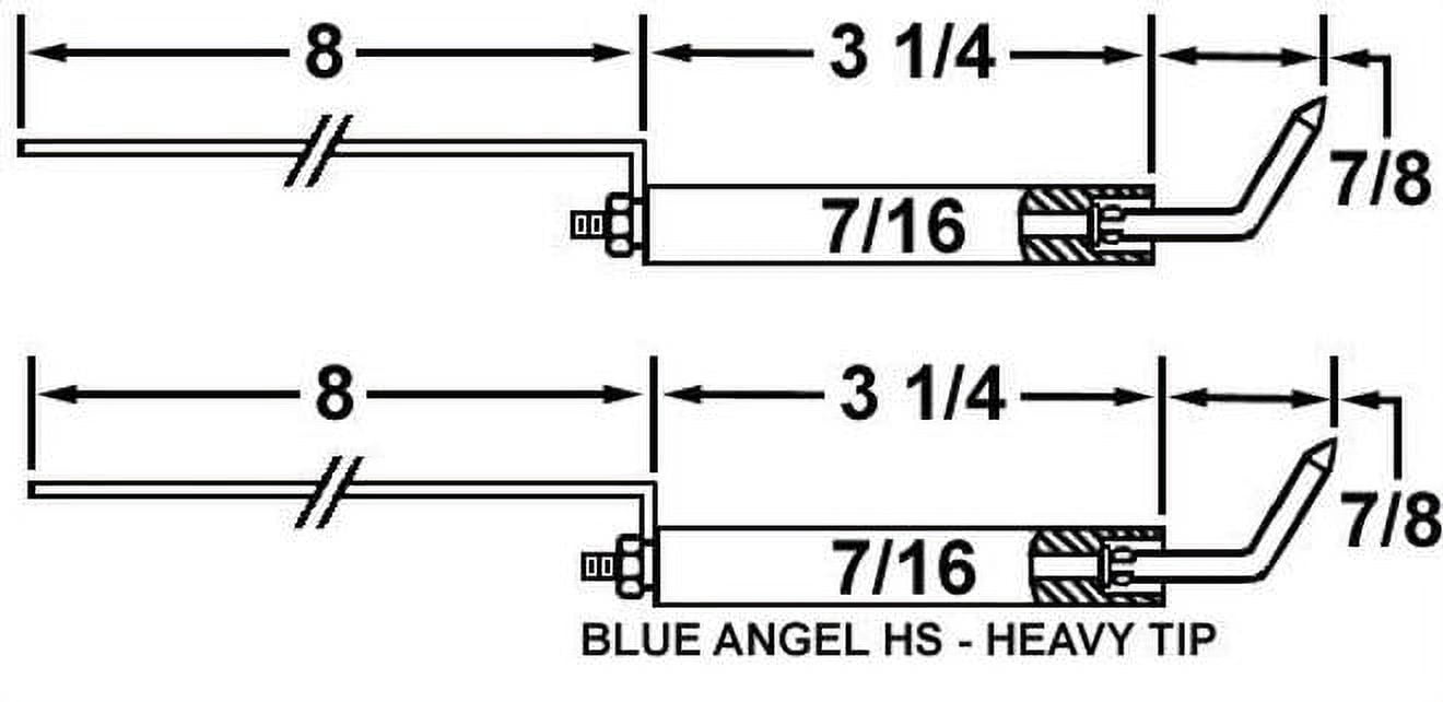 Crown 28038-02 Set Of Heavy Tip Electrodes For Old Style Wayne Blue ...