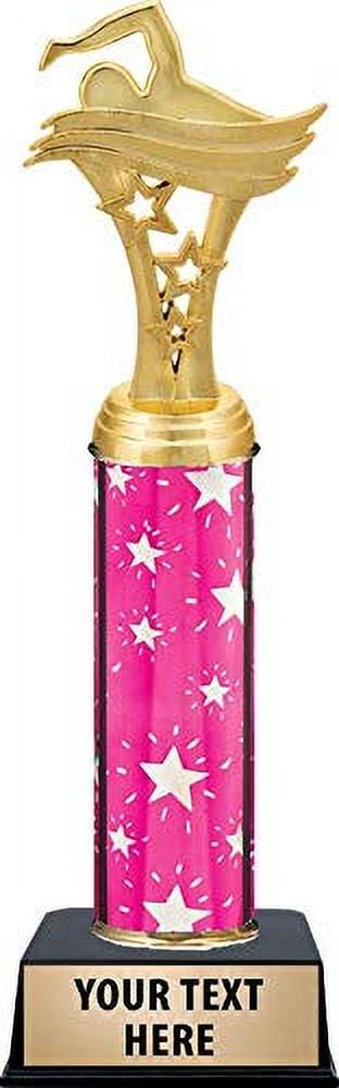 Awards Swim Star Figure Trophies, Personalized Pink Swim Star Figure ...