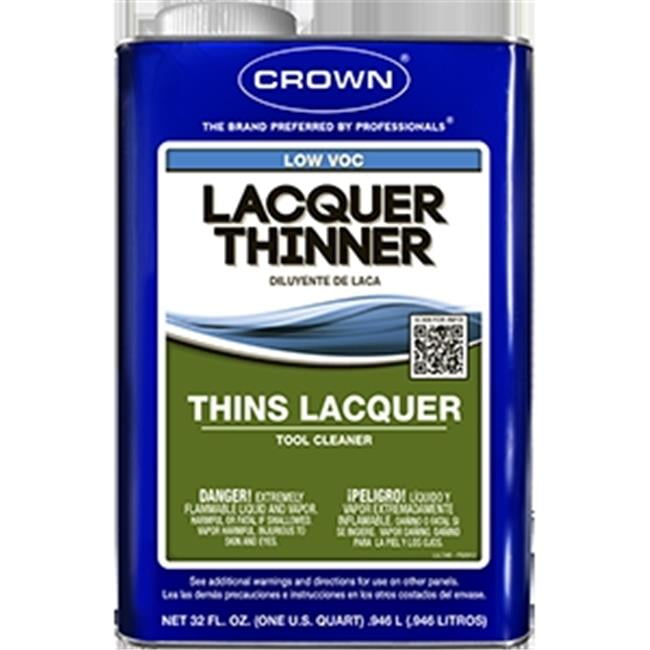 Crown CL.LVLT.M.64 Fast to Dissolve Lacquer Thinner - 1 Quart - Walmart.com