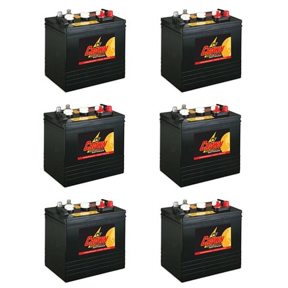 Crown CR-220 Group GC2 6V 220 AH Battery X6 - Walmart.com